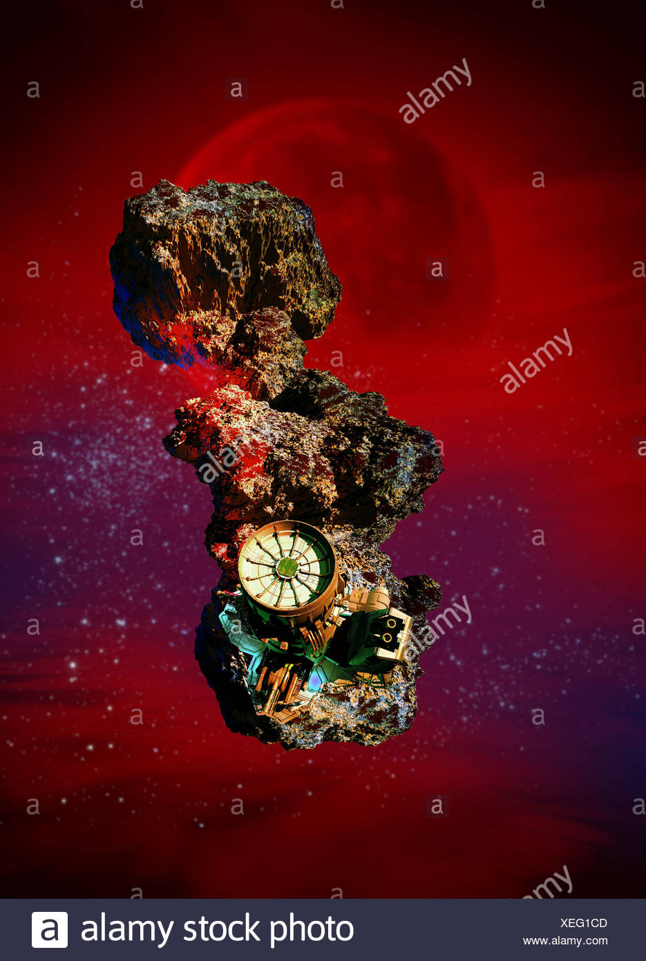Asteroid Illustration High Resolution Stock Photography and Images - Alamy