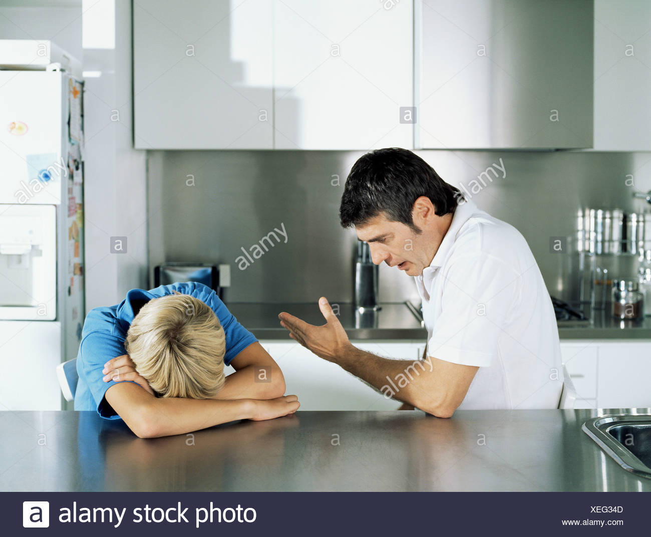 Father Scolding Son Stock Photos & Father Scolding Son Stock Images - Alamy