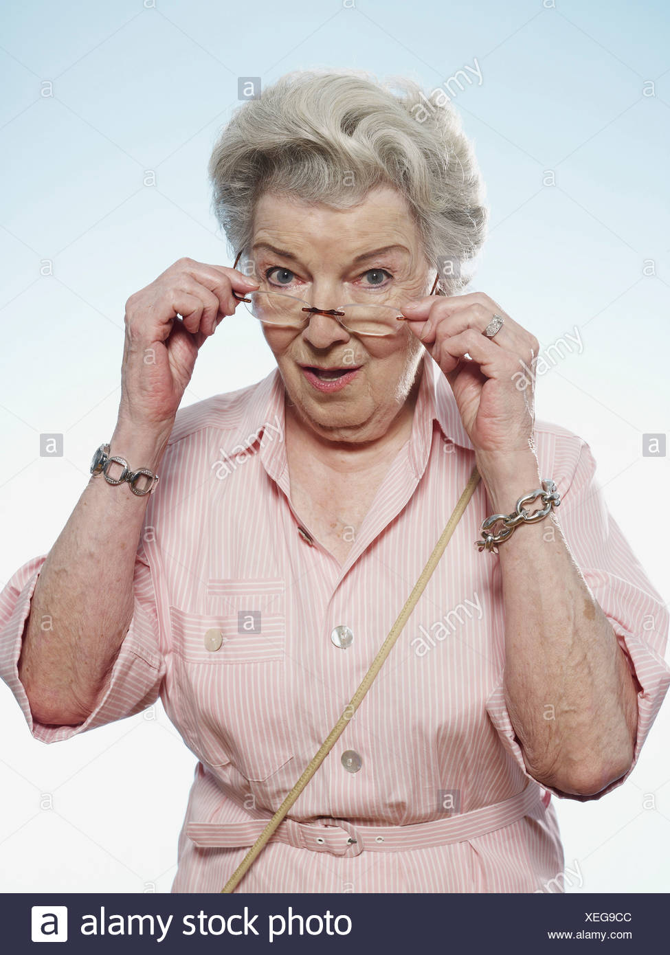 Peering Over Glasses High Resolution Stock Photography and Images - Alamy