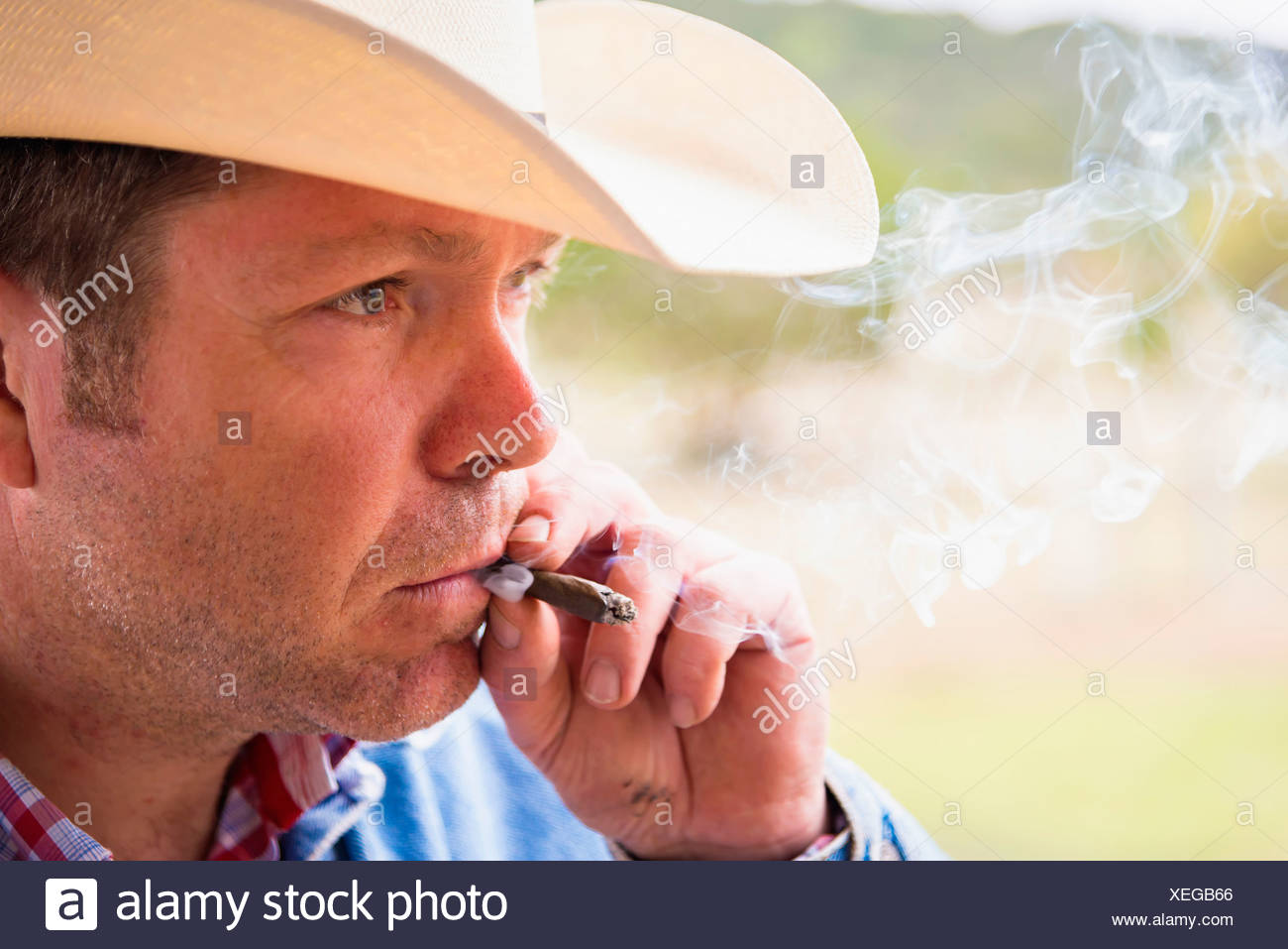 Smoking Cigar Image High Resolution Stock Photography and Images - Alamy