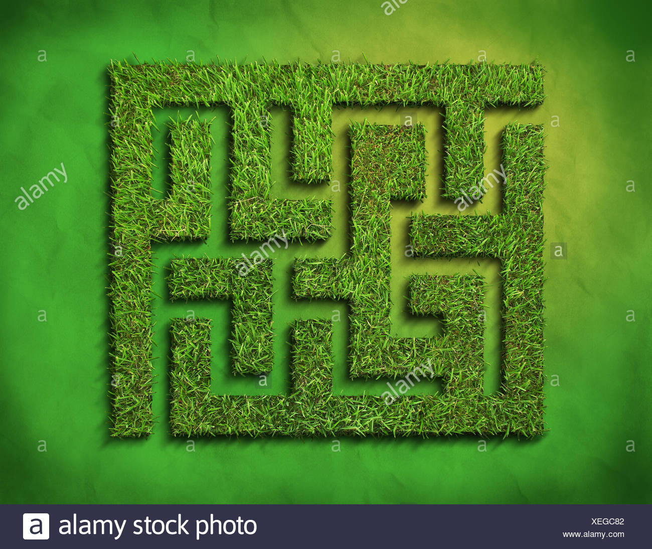 Top View Green Garden Maze High Resolution Stock Photography and Images ...