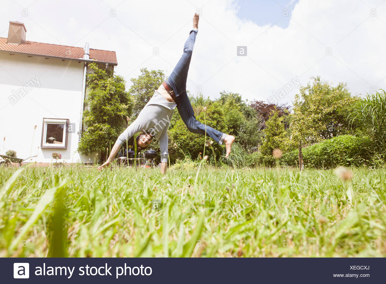 Doing A Cartwheel High Resolution Stock Photography and Images - Alamy
