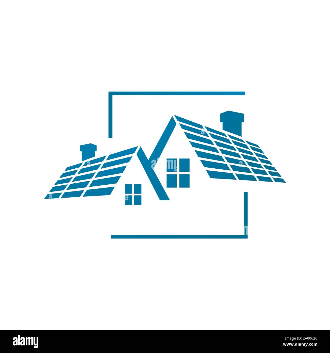 Dach- und Dichtungsbahnen Dach logo vektor design für Immobilien Immo ...