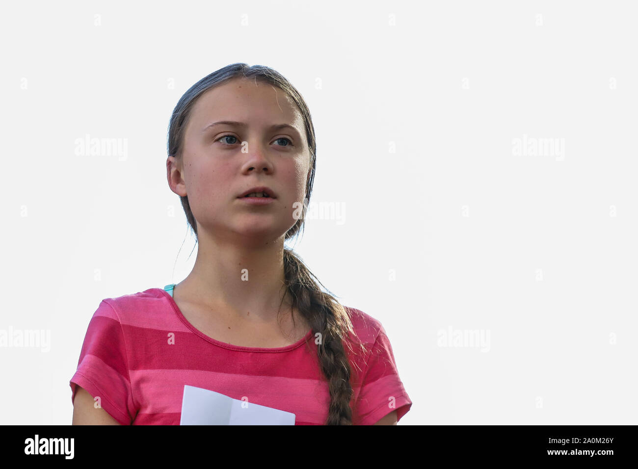 New York, New York, USA. 20 Sep, 2019. Schwedische Aktivistin Greta ...