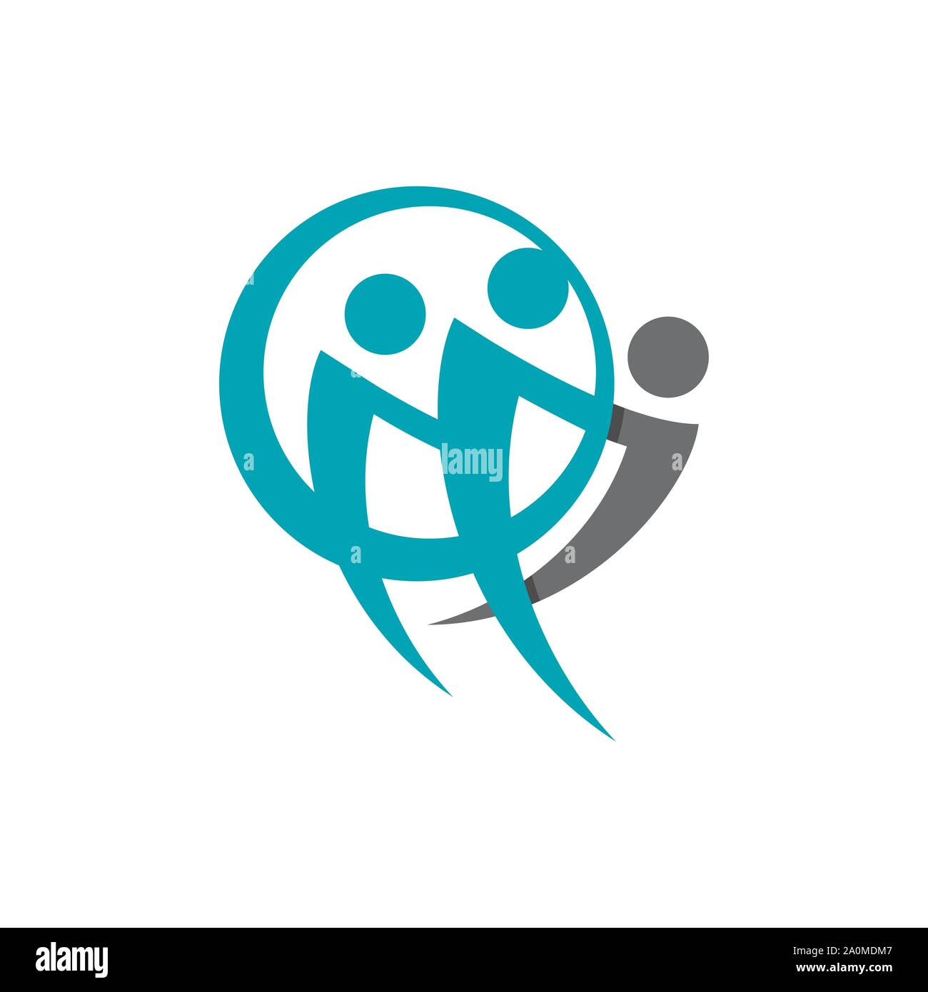 Verbundenes Logo Stock-Vektorgrafiken kaufen - Alamy