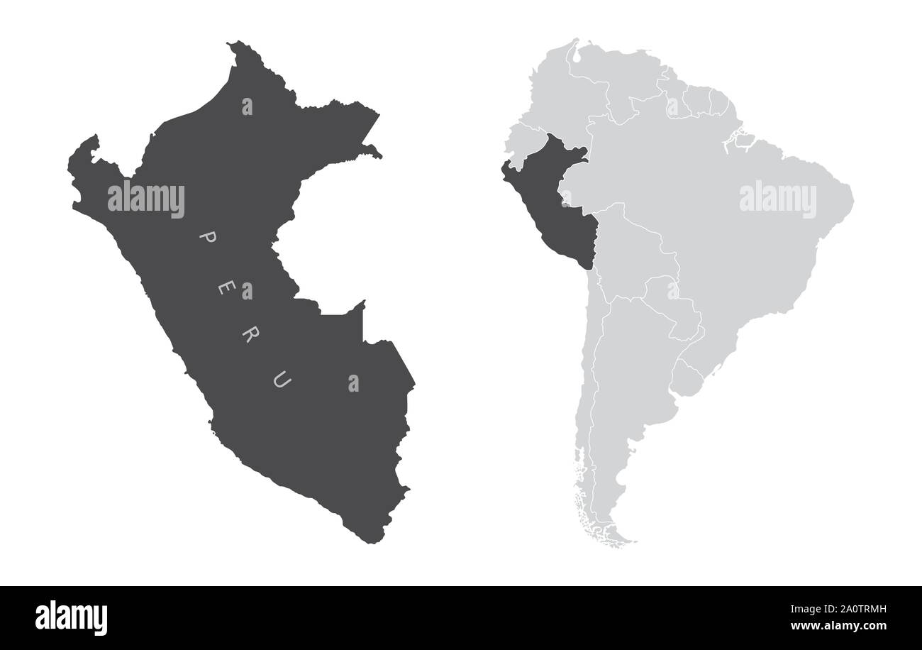 Karten von peru Stock-Vektorgrafiken kaufen - Alamy