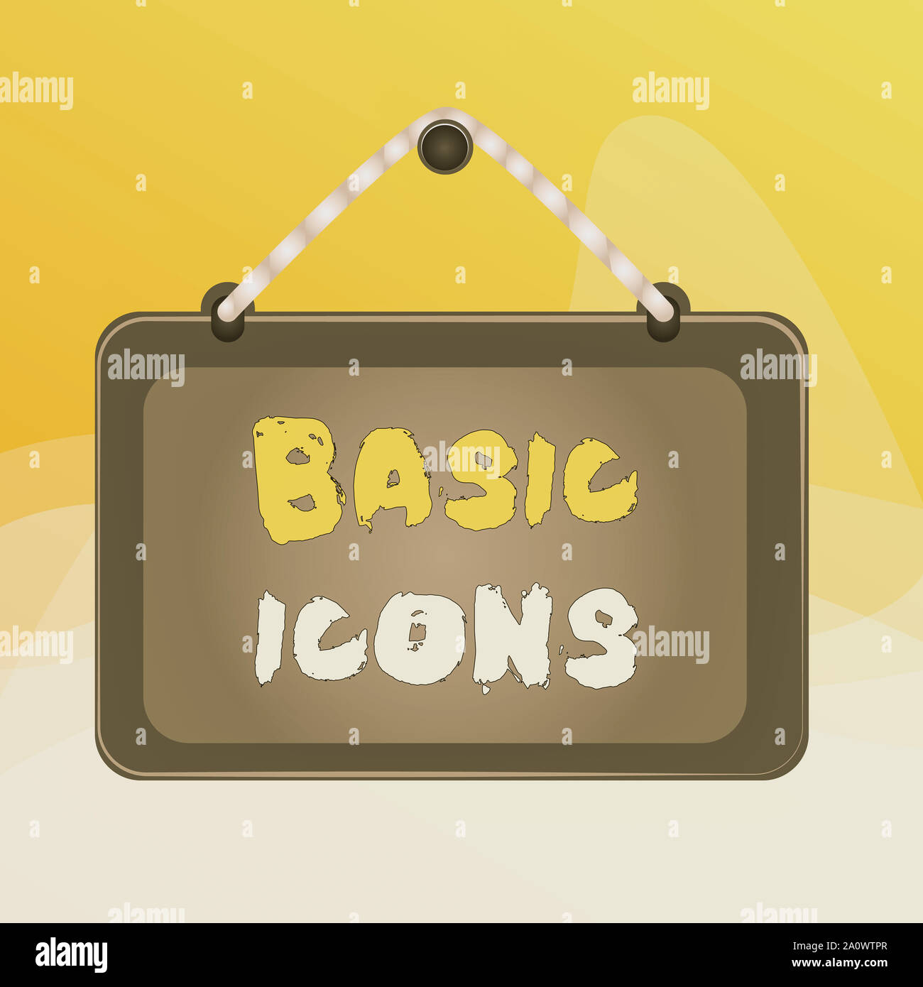 Schreiben Hinweis zeigt grundlegende Symbole. Business Konzept für ...