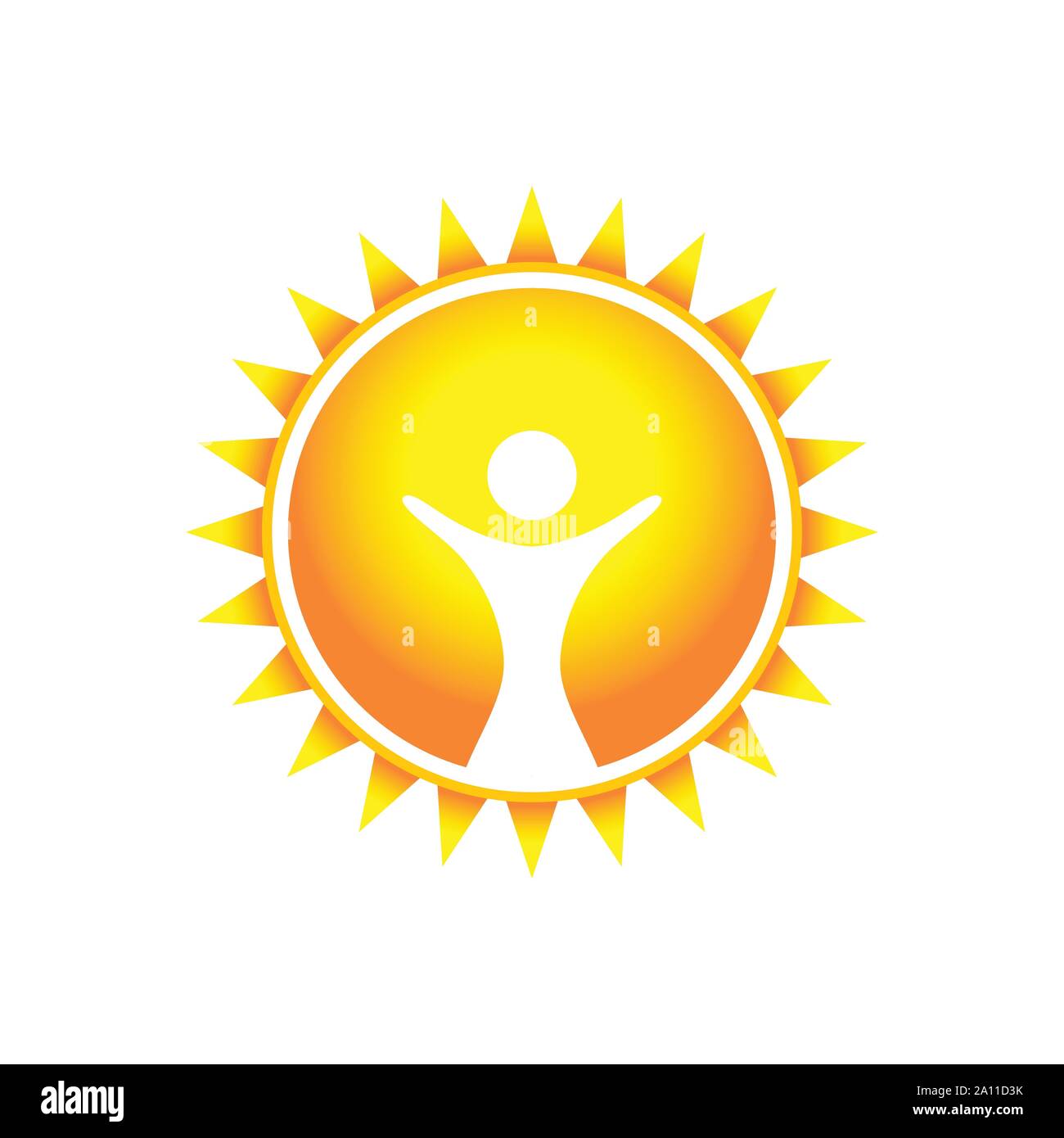 Herrliche Wunder Sun Vektor Symbol Grafik Logo Design Template Stock ...