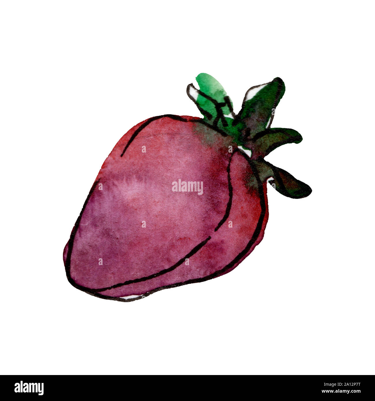 Erdbeere Zeichnung Stockfotos und -bilder Kaufen - Alamy