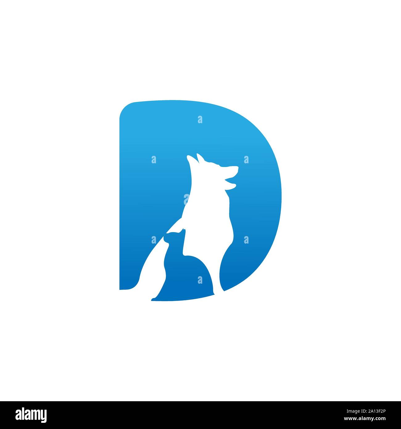 Hund Logo Design Stock-Vektorgrafiken kaufen - Alamy