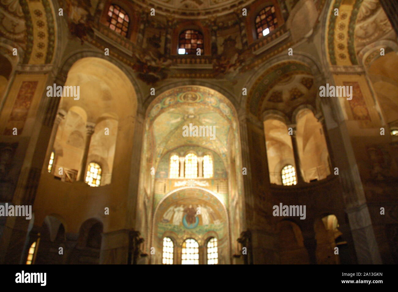 Das Mosaik an der Basilika San Vitale Stockfotografie - Alamy