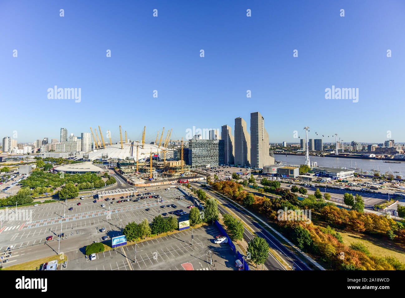 Luftaufnahme london themse o2 arena -Fotos und -Bildmaterial in hoher ...