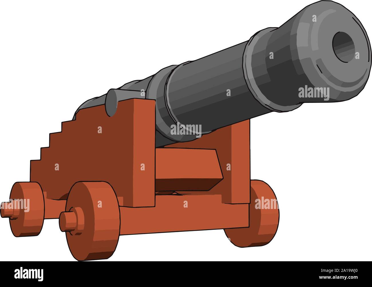 Alte mittelalterliche kanone Stock-Vektorgrafiken kaufen - Alamy