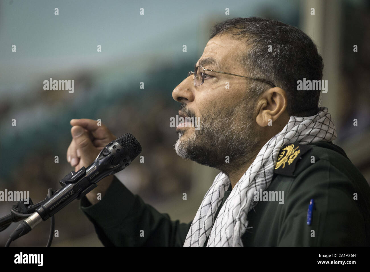 Teheran, Iran. 25 Sep, 2019. Brigadegeneral GHOLAMREZA SOLEIMANI ...