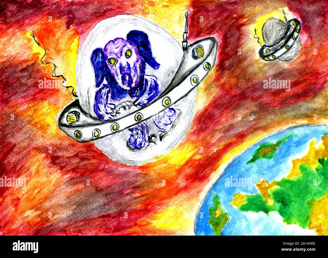 Astronaut alien cartoon -Fotos und -Bildmaterial in hoher Auflösung – Alamy