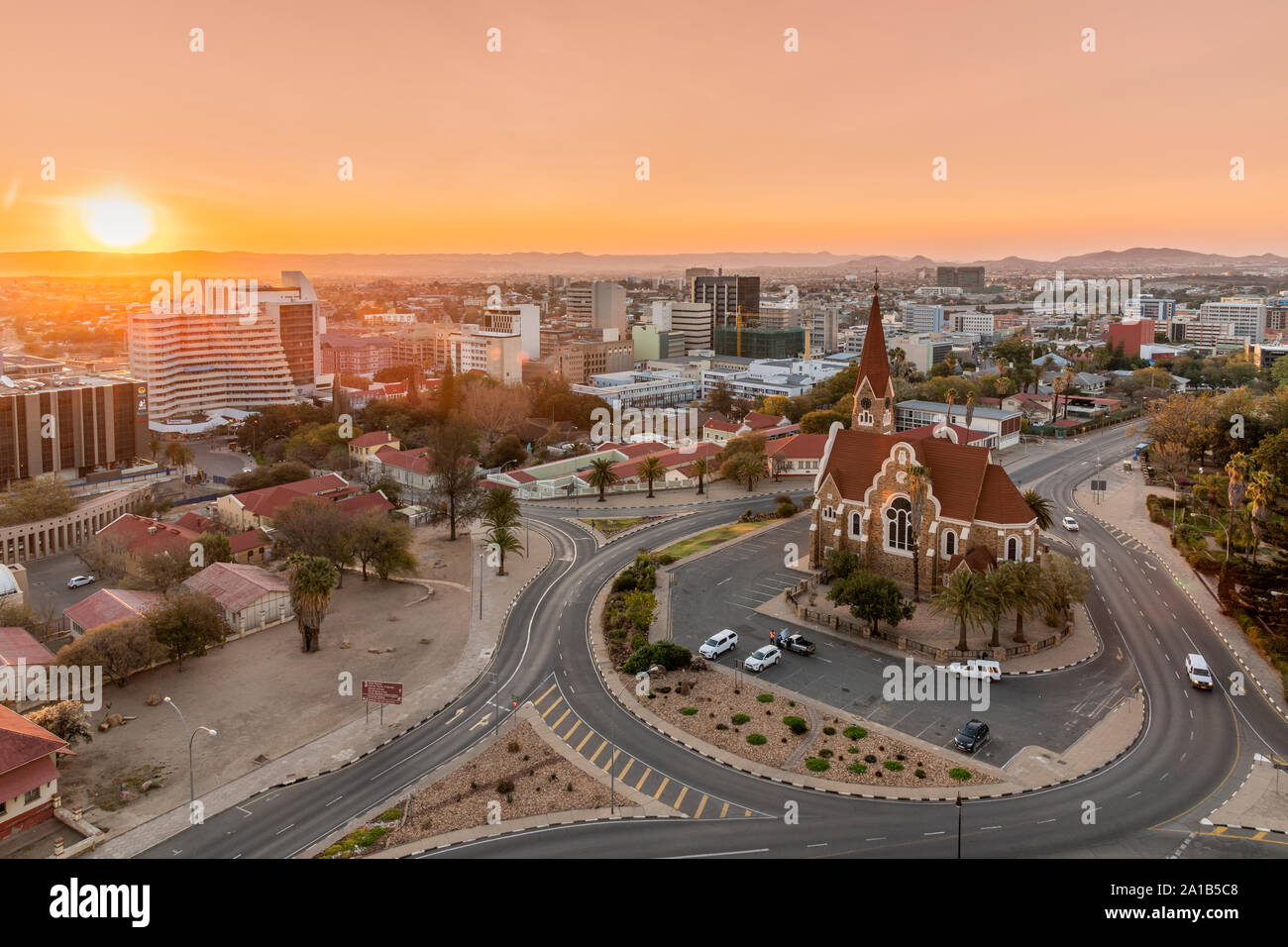 Die Skyline der Stadt, Windhoek, Khomas, Namibia Stockfotografie - Alamy