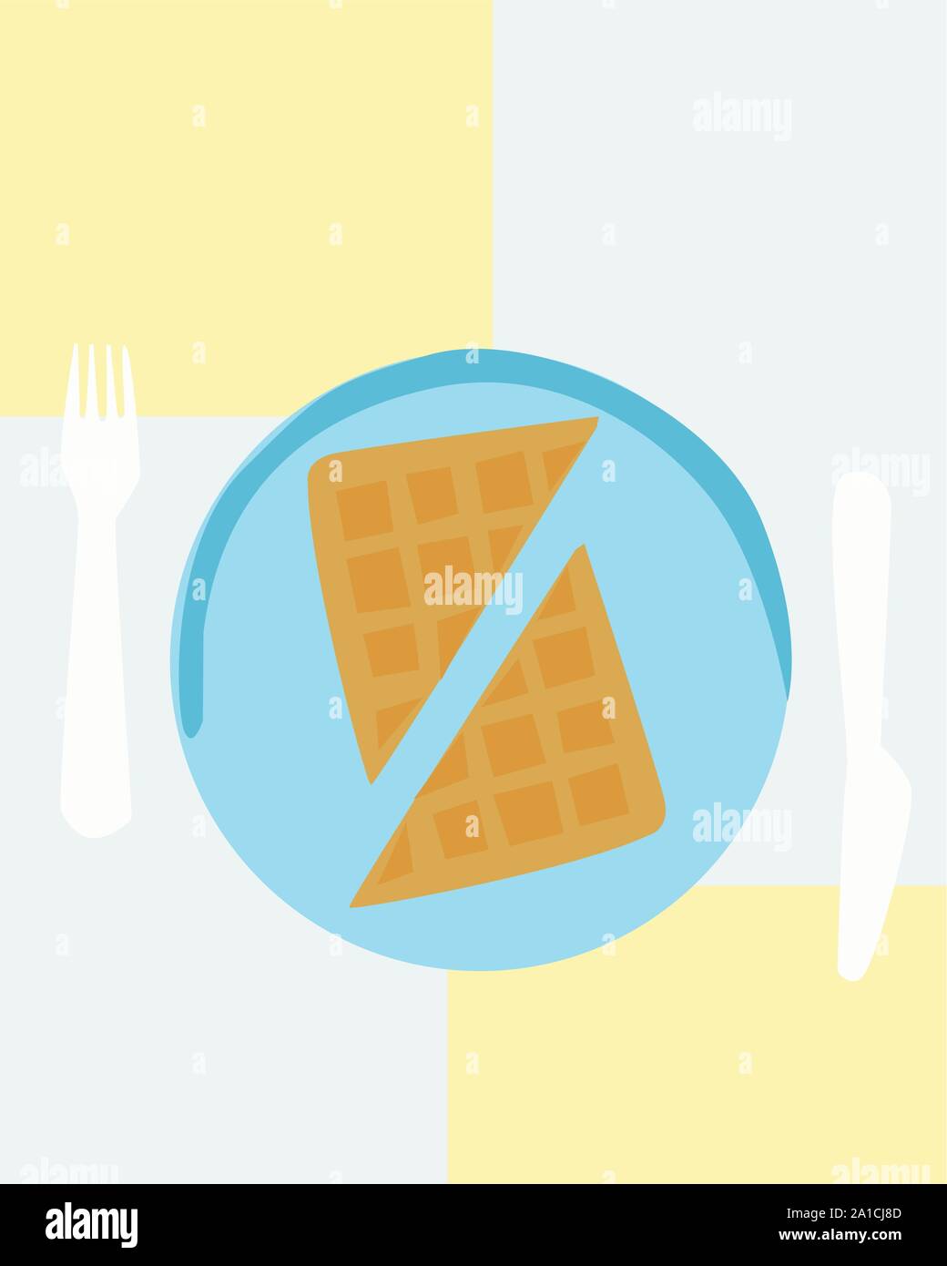 Waffeln cartoon Stock-Vektorgrafiken kaufen - Alamy