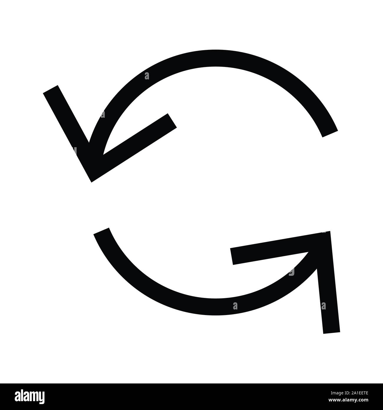 Kreis, Kreis, Pfeil links. Radiale Pfeil Symbol, Symbol. Gegen den ...