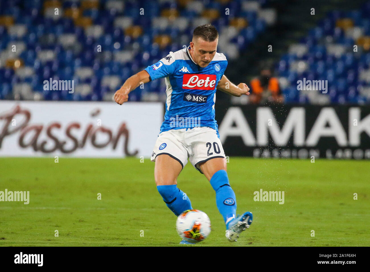 Neapel, Italien. 25 Sep, 2019. Piotr Zielinski polnischen ...