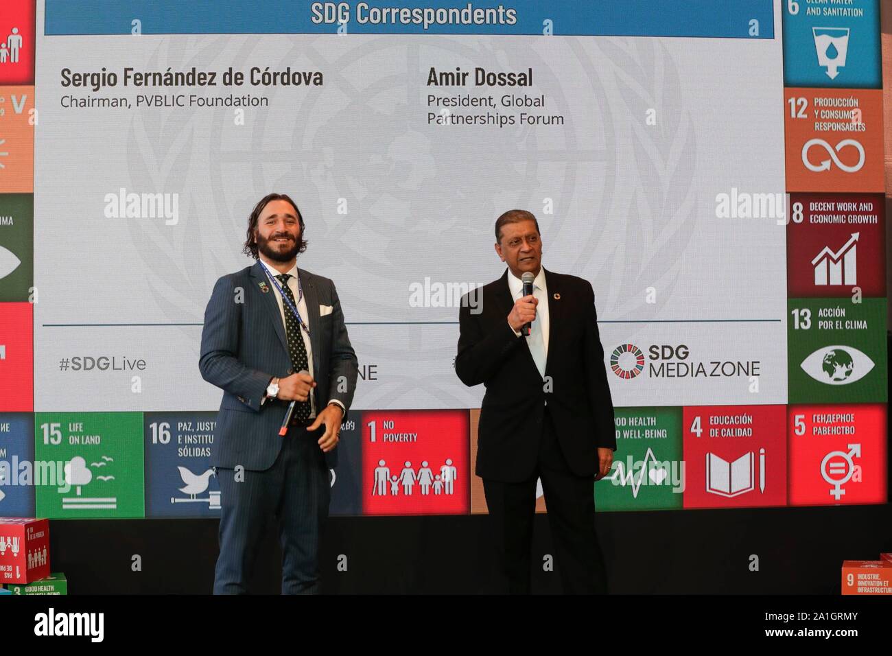 Vereinten Nationen, New York, USA, 26. September 2019 - Amir Dossal ...