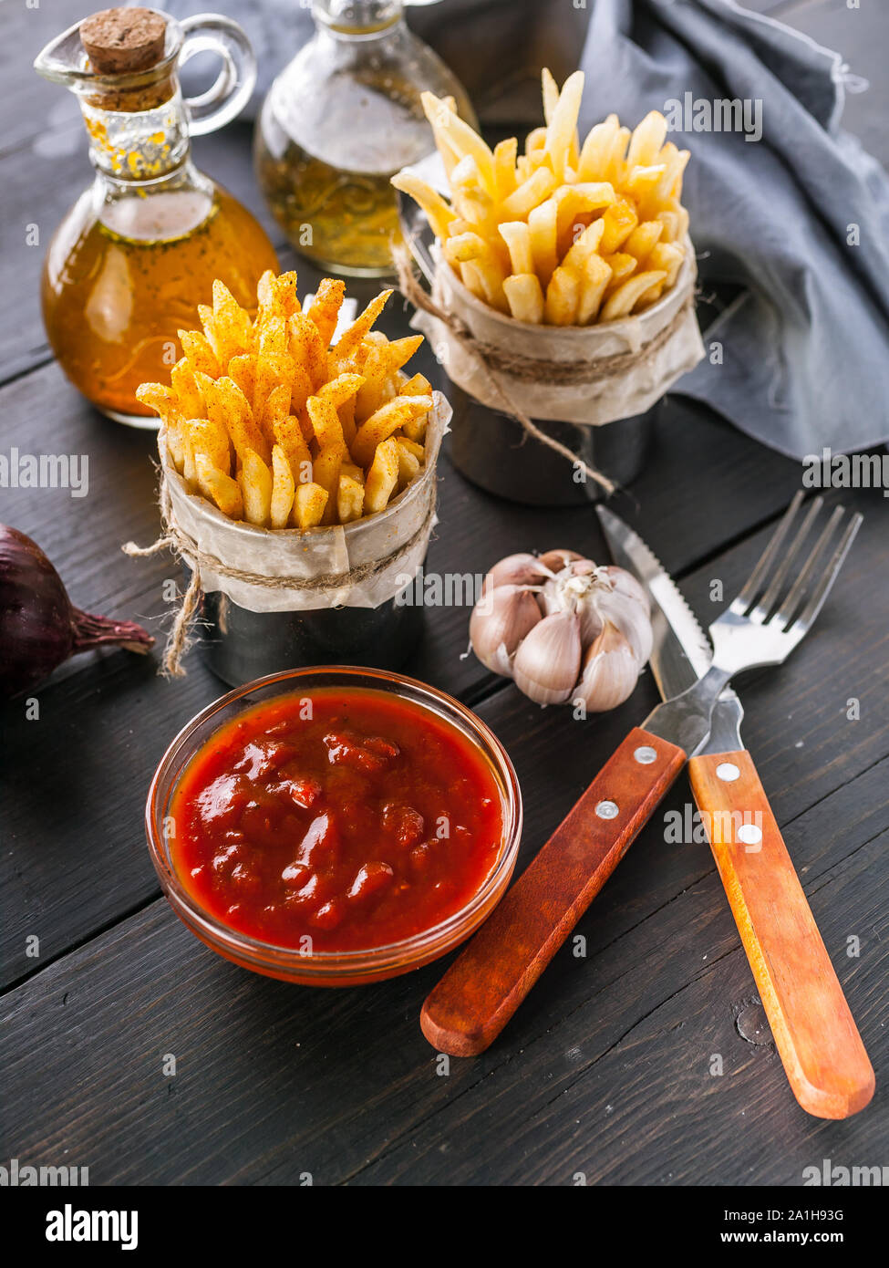 Pommes Gabel Stockfotos und -bilder Kaufen - Alamy