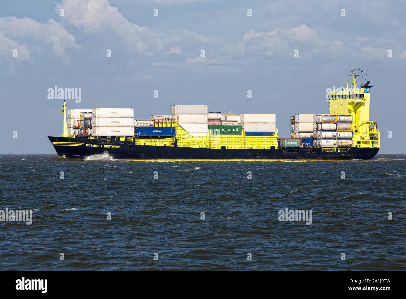 Cuxhaven, Deutschland - Juni 14, 2014: Typ 160 Oben offene - Container ...