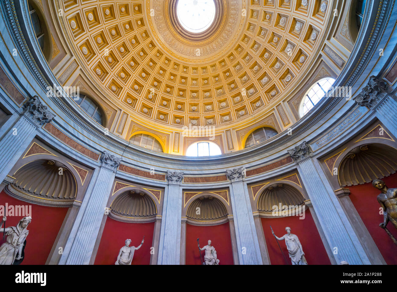 Round room pius clementine museum vatican -Fotos und -Bildmaterial in ...