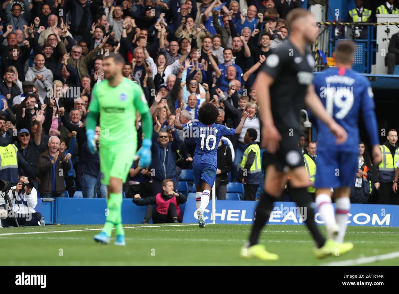 Stamford Bridge, London, UK. 28 Sep, 2019. Fußball der englischen ...