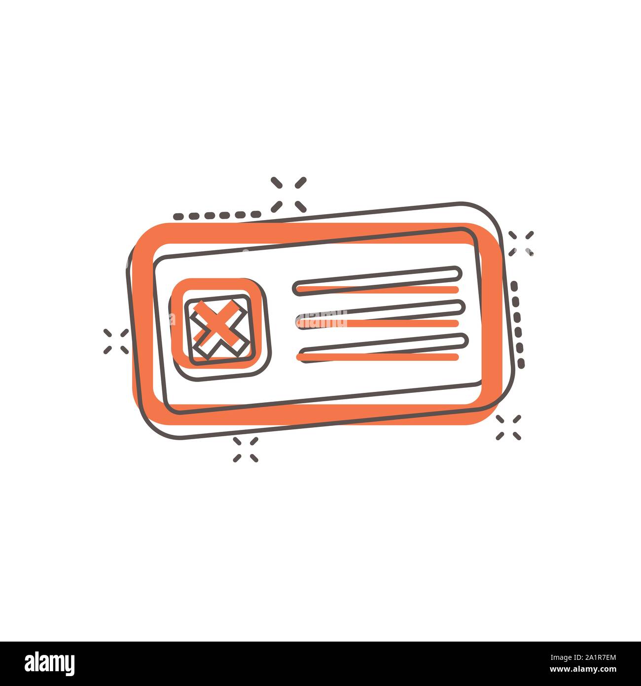 Fragebogen Symbol im Comic-stil. Online Umfrage vektor Cartoon ...