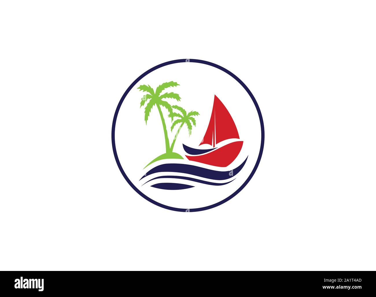 Kreuzfahrtschiff Logo Vorlage Vektor icon Abbildung: Logo Design ...
