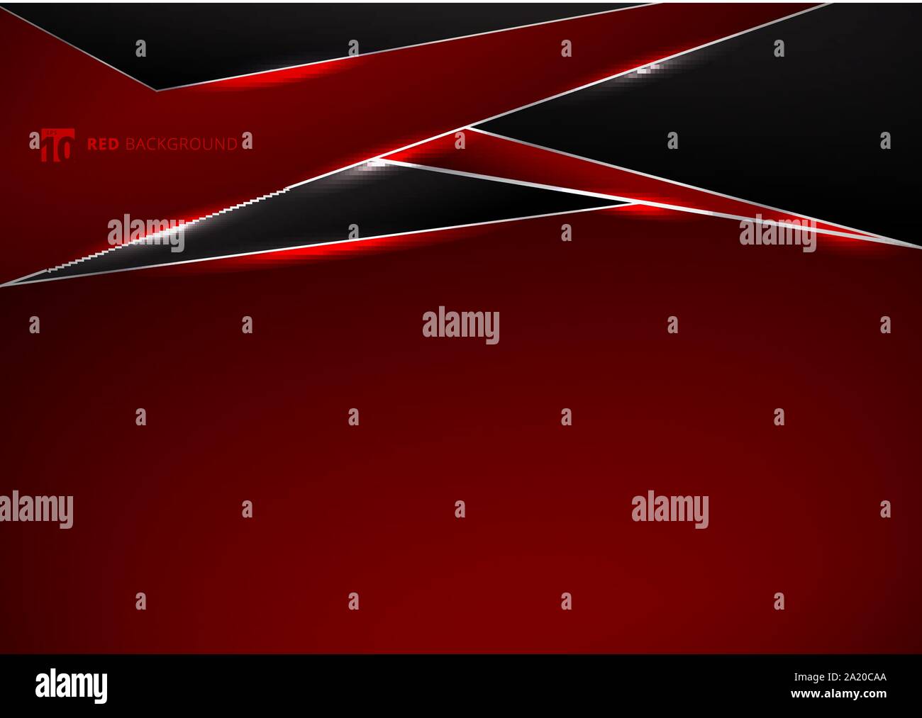 Vorlage metallic rot und schwarzem Rahmen Layout Design Technologie ...