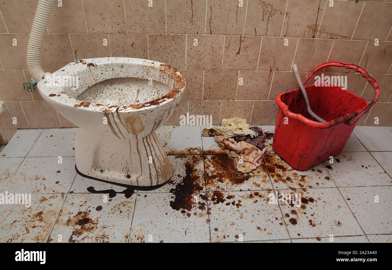 Eklige Toilette Stockfotos & Eklige Toilette Bilder - Alamy