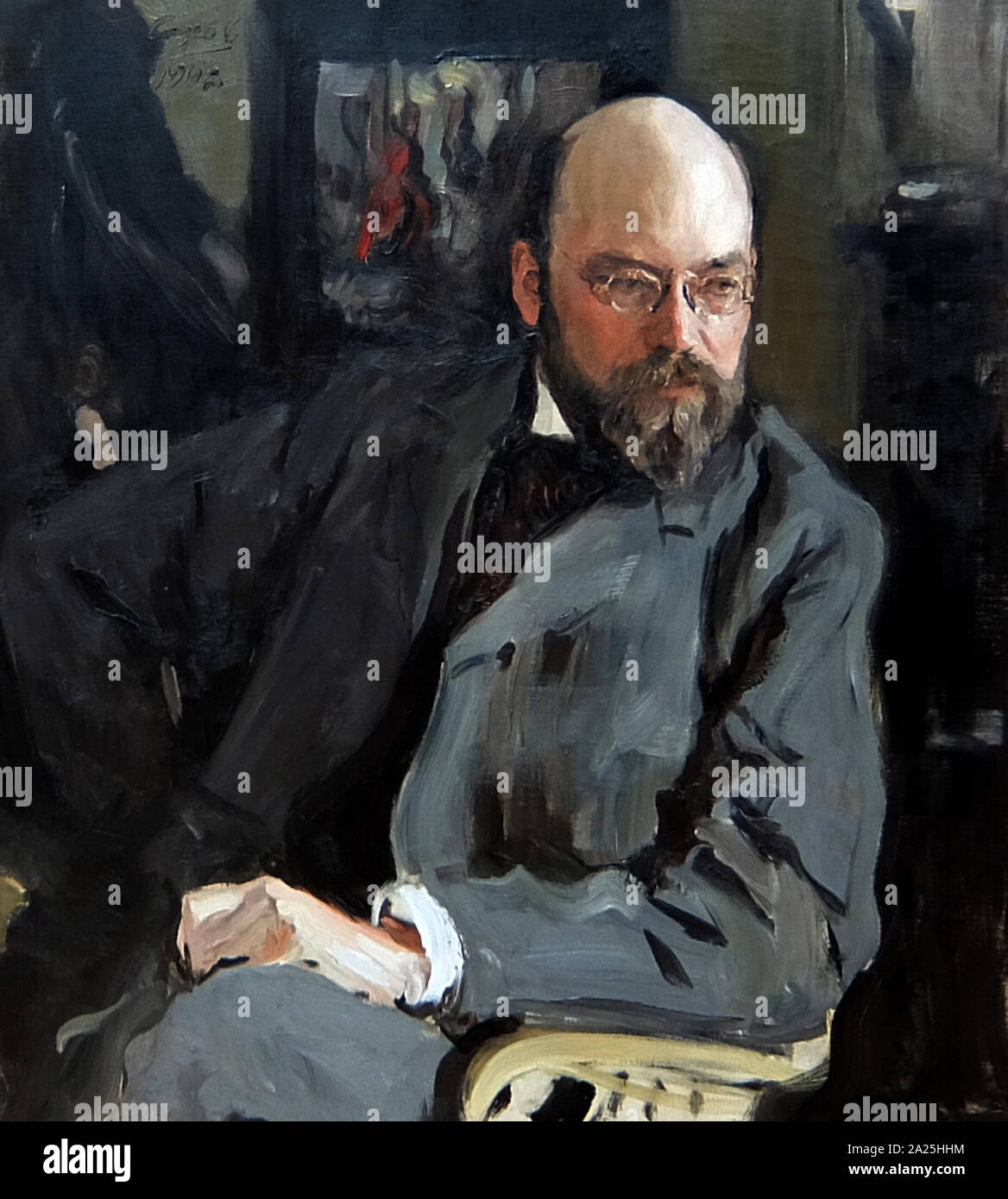 Portrait von Ilya Ostroukhov von Valentin Serov. Valentin ...