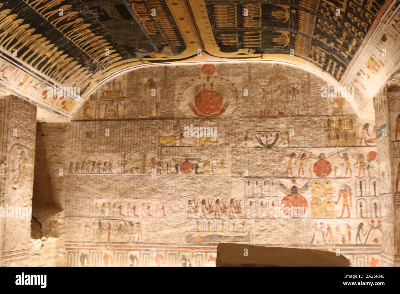 Grab KV 9 im Ägyptischen Tal der Könige wurde ursprünglich von Pharao ...