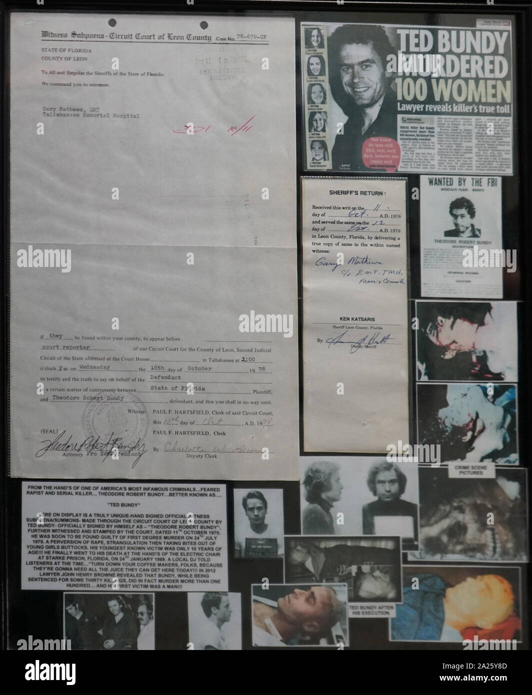 Ted bundy -Fotos und -Bildmaterial in hoher Auflösung – Alamy