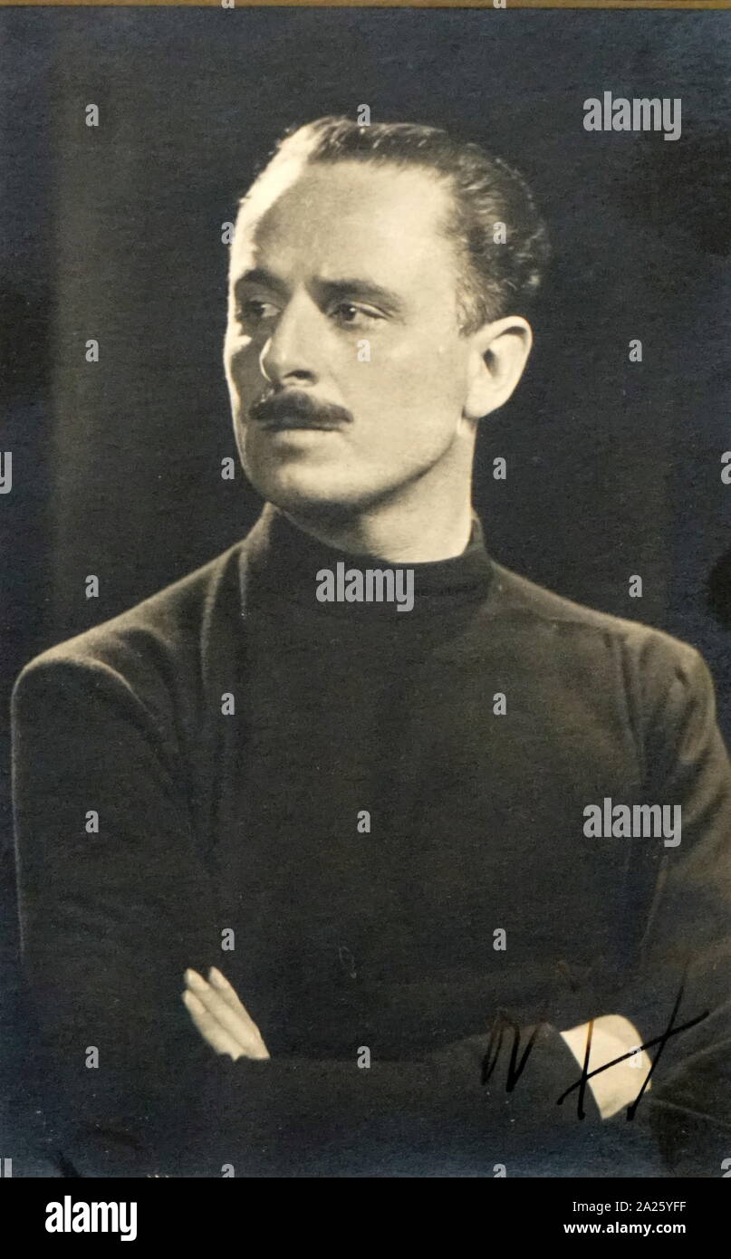 Ein signiertes Foto von Oswald Mosley. Sir Oswald Ernald Mosley der ...