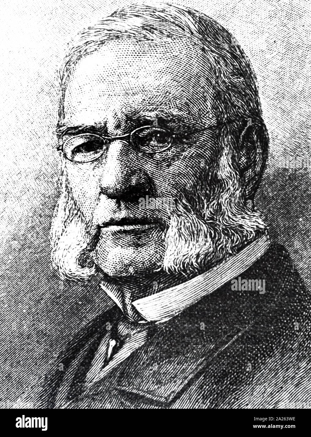 Eine Gravur, Jean Pierre Flourens (1794-1867), ein französischer ...