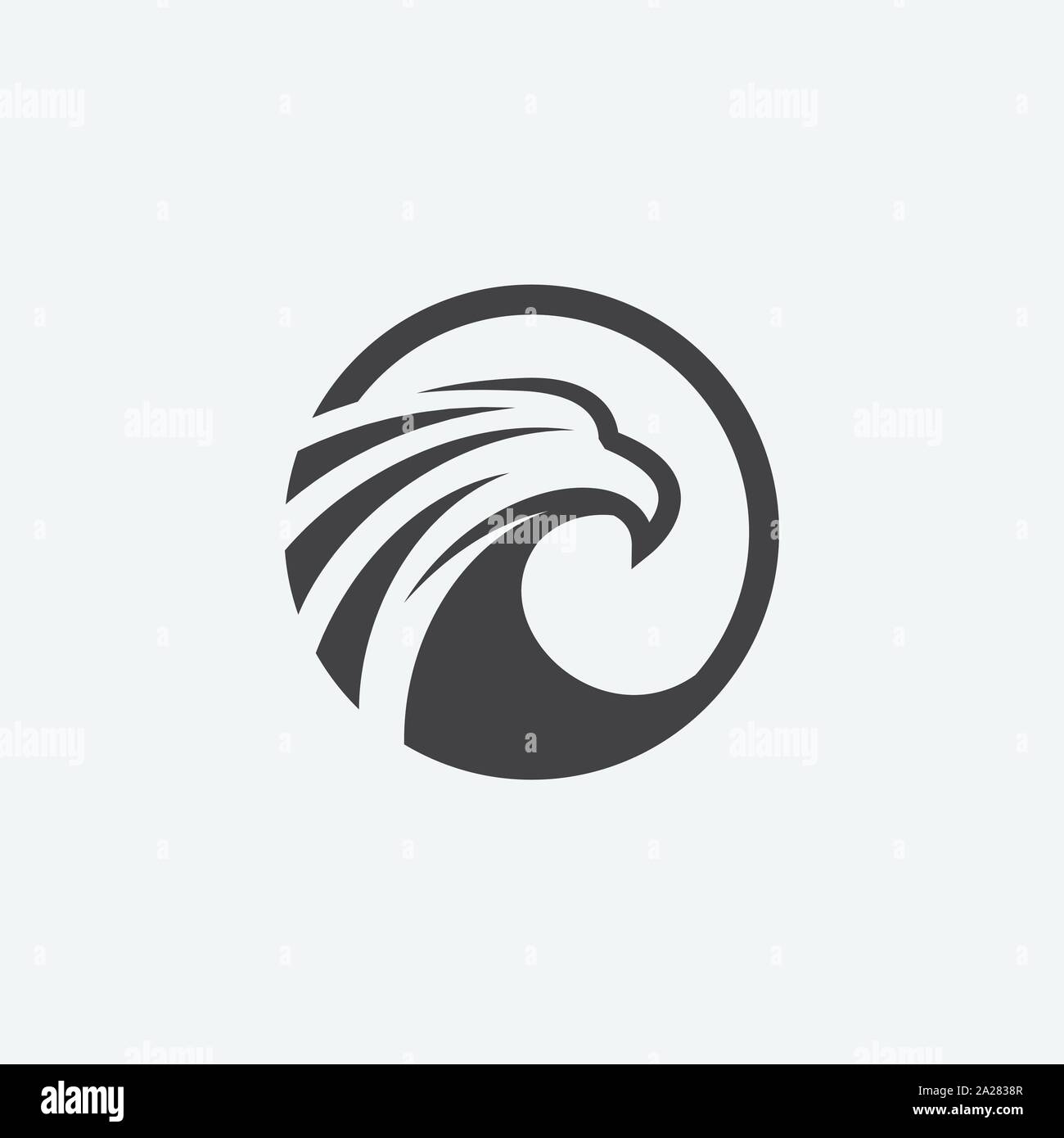 Adler Symbol kreisförmige Design Illustration, Hawk Icon Design, Eagle ...