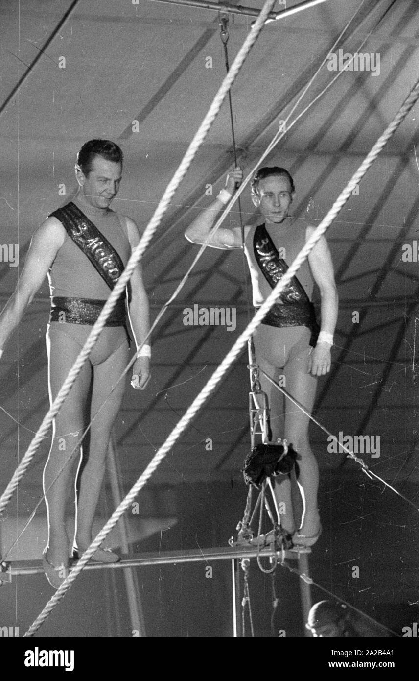 Dreharbeiten für den Film "König der Manege" mit Rudolf Schock ...