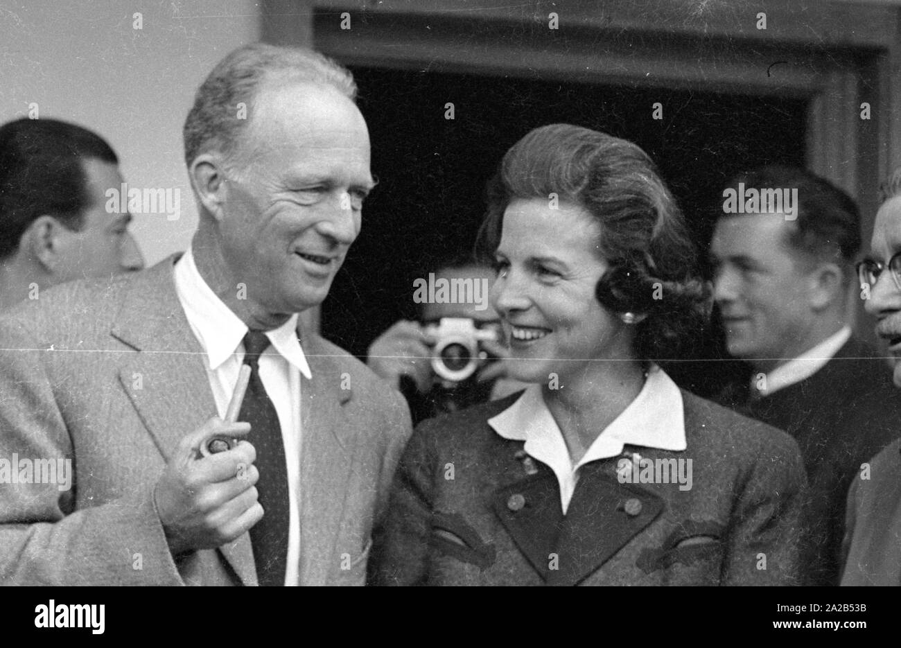 Exkursion der Hochadel um Leopold III., König von Belgien, zu ...