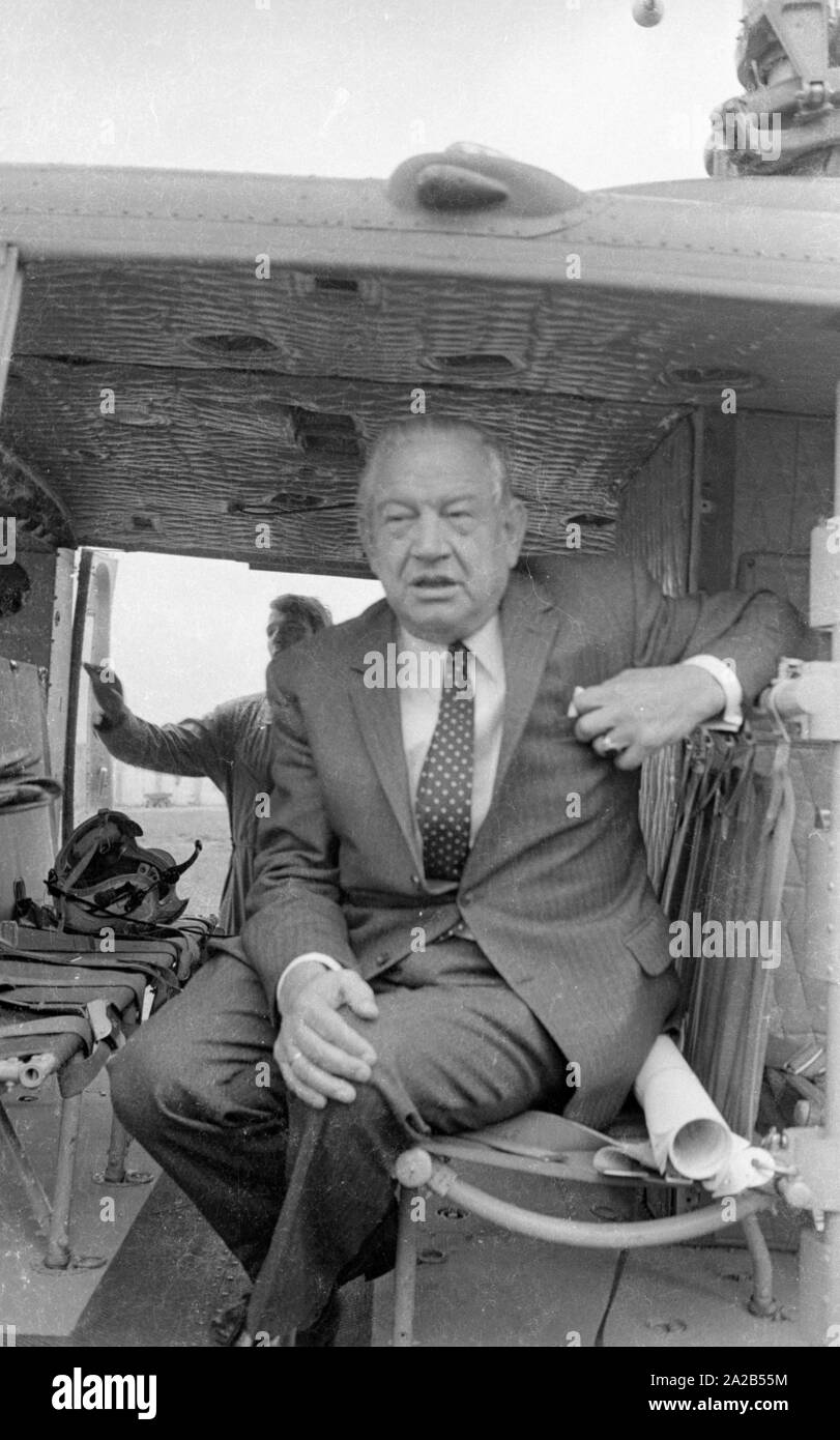 In einem Hubschrauber der Bundeswehr (Bundeswehr), dem damaligen ...