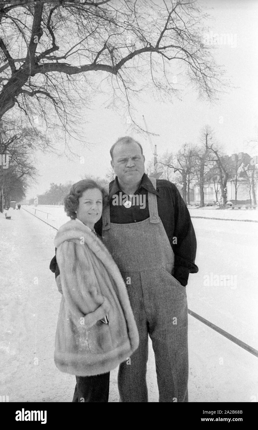 Dan Blocker, die die Rolle der Hoss Cartwright in der Fernsehserie ...