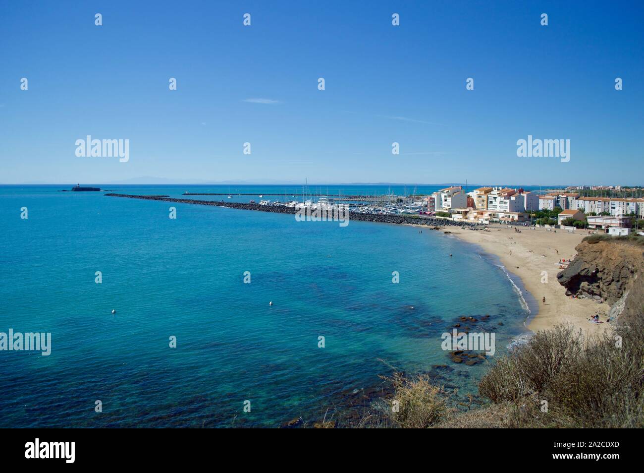 Einen Strand in Cap d'Agde, Frankreich Stockfotografie - Alamy