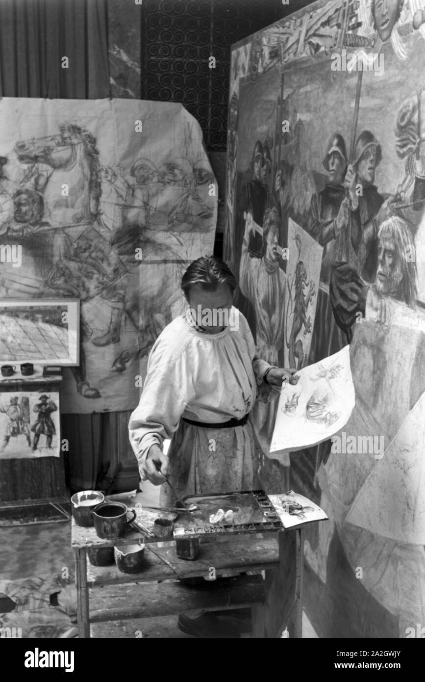 National socialism, fine arts, painting -Fotos und -Bildmaterial in ...