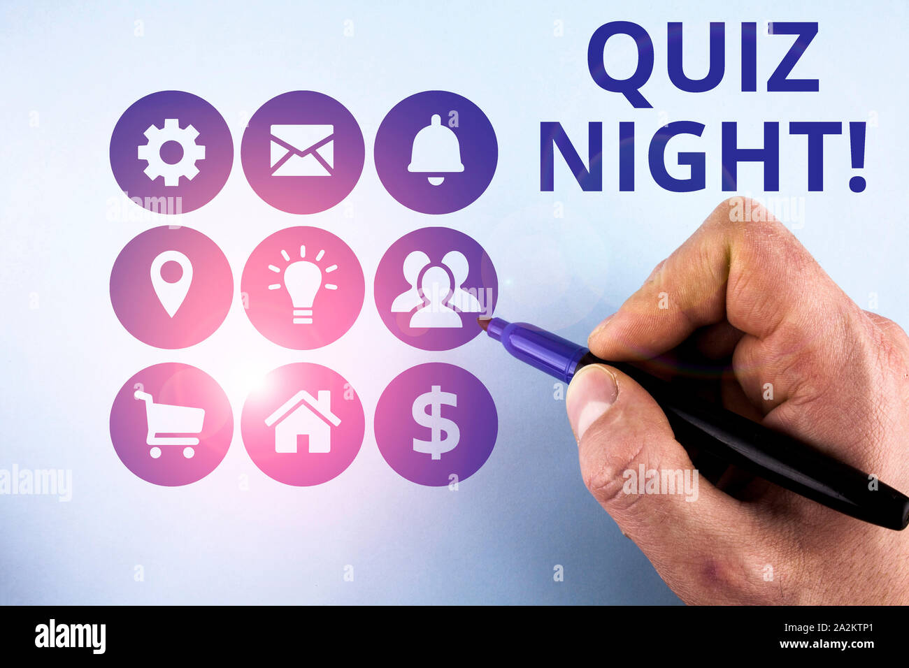 Konzeptionelle Handschrift zeigt Quiz Nacht. Begriff Sinne abend Test ... Konzeptionelle Handschrift zeigt Quiz Nacht. Begriff Sinne abend Test ...