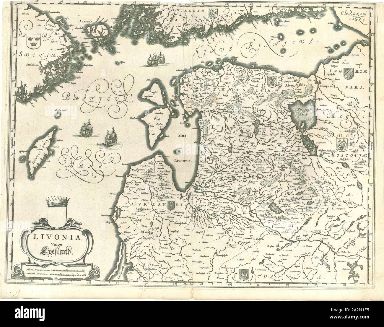 Livland karte -Fotos und -Bildmaterial in hoher Auflösung – Alamy