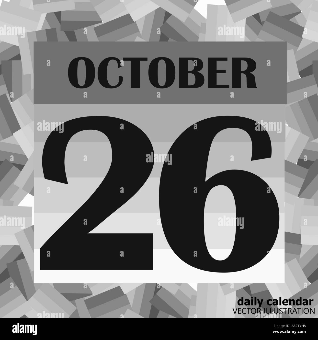 Oktober 26 Symbol. Für wichtige Tag planen. Banner für Feiertage und ...