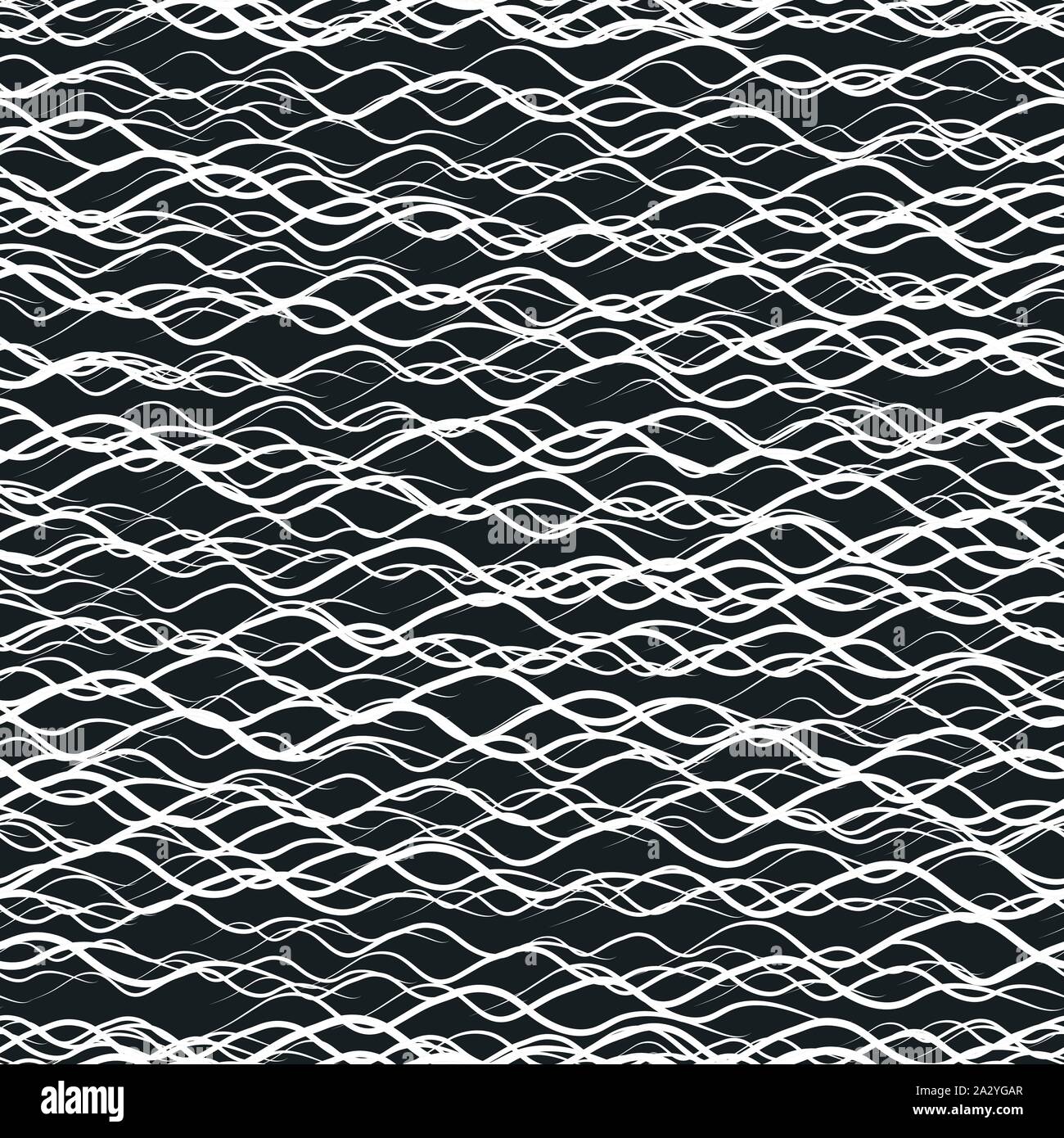 Abstrakte schwarzen und weißen Hintergrund mit Wellenlinien. Vector ...