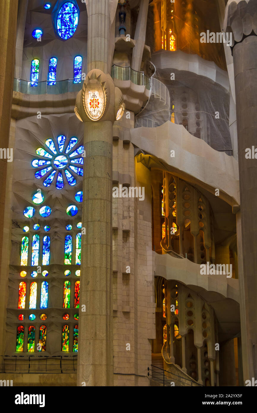 Sagrada Familia Innen Wendeltreppe