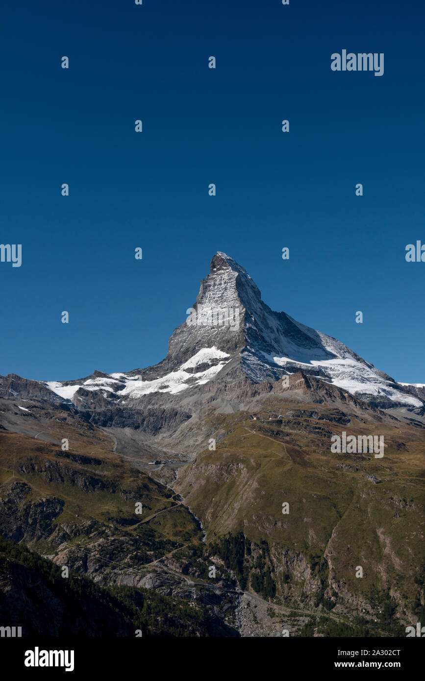 Das Matterhorn zuerst durch Edward Whymper 1865 geklettert. Italienisch ...